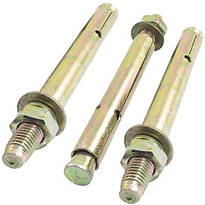 Expansion Screw,Stainless Steel Expansion Bolts, Screws, Screws, 3 Pcs M12 x 150mm Hex Nut Expansion Bolt Sleeve Anchors Tool(Herramienta de anclajes de manguito de expansión de perno de expansión de