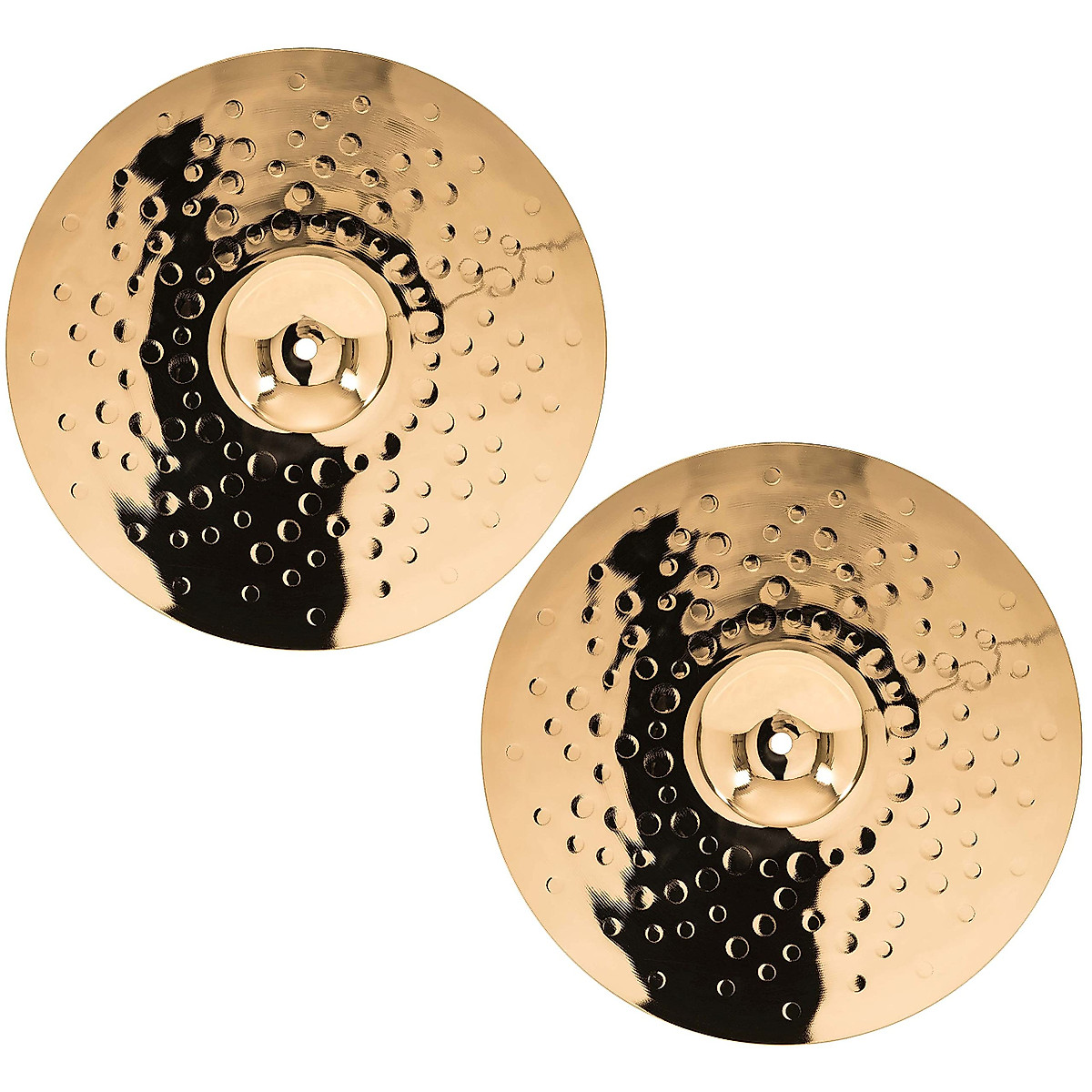 Meinl 15" Medium Hihat (Hi Hat) Cymbal Pair - Classics Custom Brilliant - Made in Germany, 2-YEAR WARRANTY (CC15MH-B)