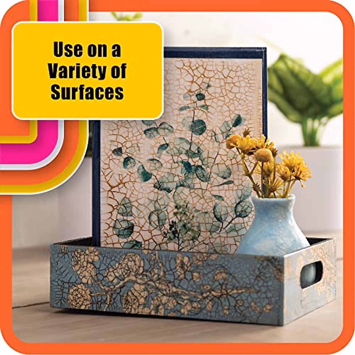 Mod Podge One-Step Crackle Medium, 8 fl oz Premium Acrylic Sealer, Perfect for Easy to Apply DIY Arts and Crafts, CS25384, Clear