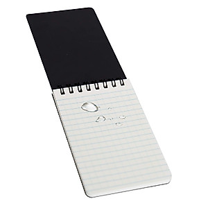 Rothco All-Weather Waterproof Notebook (3" x 5", Black)