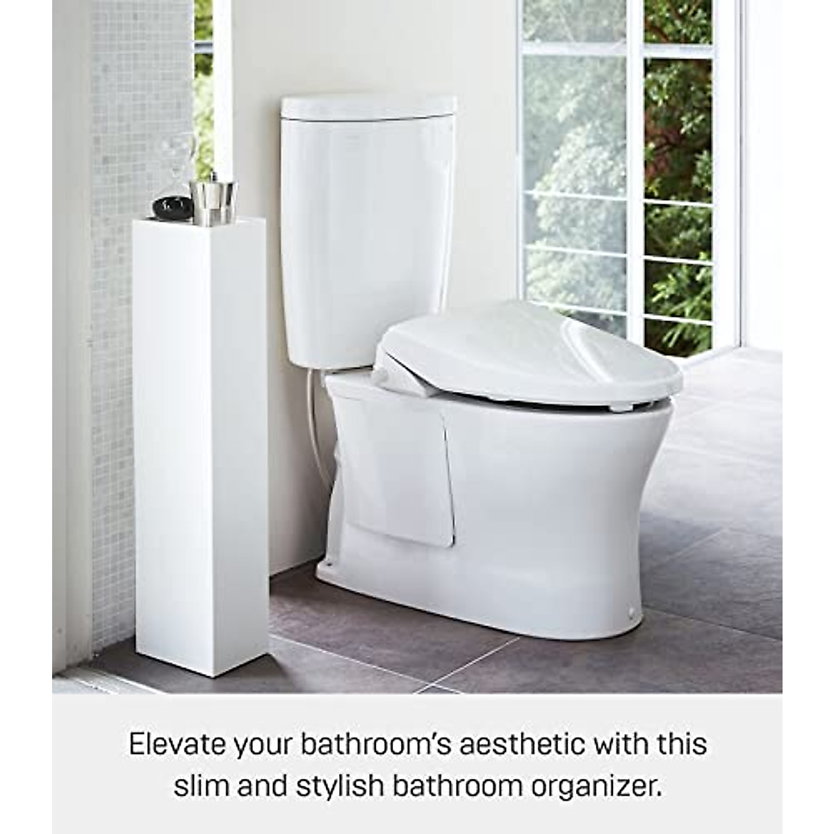 Yamazaki Organizer Home | Steel | Toilet Paper Stocker, One Size, White