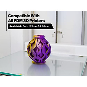 MatterHackers Quantum PLA Dichromatic Dual Color 3D Printer Filament (0.75kg) (1.75mm, Green Raspberry)