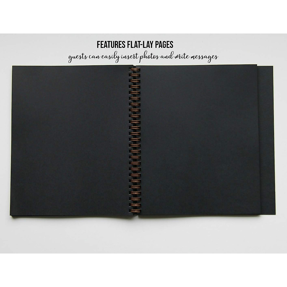 Birthday Party Guest Book, Rose Gold Party Decorations, Guest Book Polaroid, 90 Black Pgs. 8.5"x8.5". Sweet 16 Guest Book Quincenera Party, Birthday Guestbook 50th, Guest Book 1st Birthday (BK)