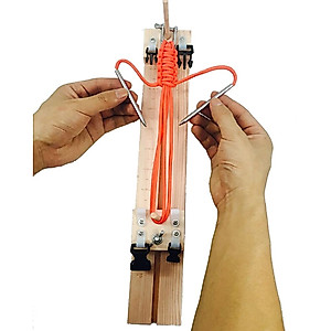 LONGSHENGDA Adjustable DIY Wood Paracord Jig Bracelet Maker Wristband Knitting Braided Tools