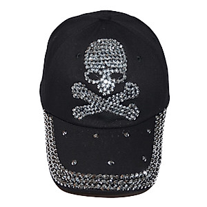 Popfizzy Skull Hats for Women, Skull Cap Women, Skull Baseball Cap, Skull Accessories Women, Skull Clothes Women, Skull Gifts