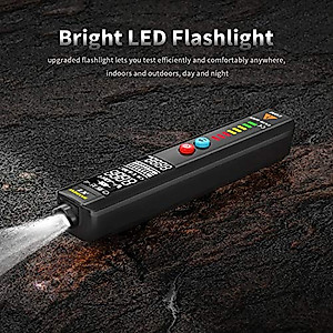 MAXRIENY Voltage Detector, EBTN LCD 3-Line Display Voltage Tester Pen with Adjustable Sensitivity, Non-Contact AC Electricity Sensor Socket Outlet Tester Live Wire Checker with Analog Bar
