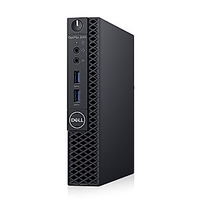 Dell OptiPlex 3060 Micro PC with Intel Core i3-8100T 3.1 GHz Quad-core, 8GB RAM, 256GB SSD, WiFi, Windows 10 Pro 64-bit (Renewed)