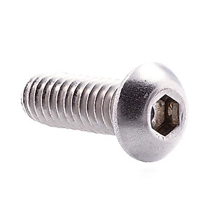 Prime-Line 9169705 Socket Cap Screws, Button Head, Hex (Allen) Drive, 1/4 in-20 X 3/4 in (10 Pack)