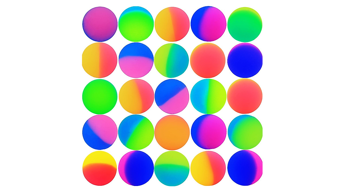 50 Pcs Frosty Bouncy Balls for Kids - High Bounce Fun