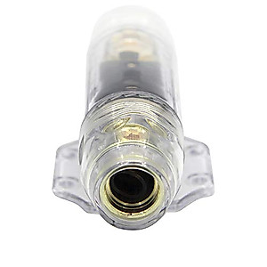 ZOOKOTO 250A 0/2/4 Gauge AWG Car Auto Audio Amplifier 1 in 1 Out ANL Fuse Holder Cable Blocks Distribution Holder Gold Plate