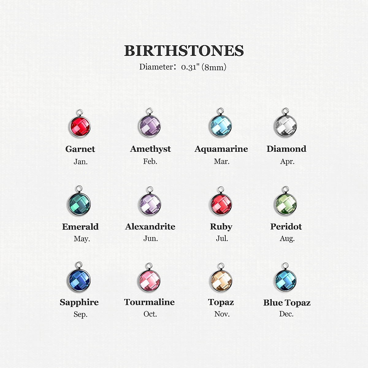 Caramel Sweet Life Name Necklace with Birthstone, Personalized Gifts for Women, Handmade Custom Necklaces for Girls