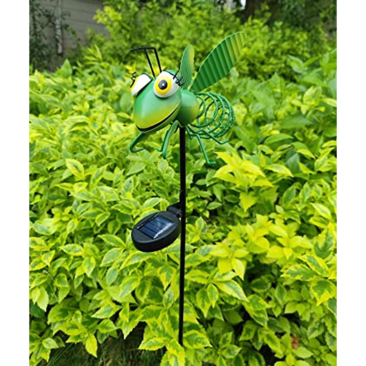 Joint Honglin Solar Praying Mantis Lights - Outdoor Insects Garden Stake Metal Decor Lights, Waterproof LED Decorative Lights for Pathway, Yard (Praying Mantis)