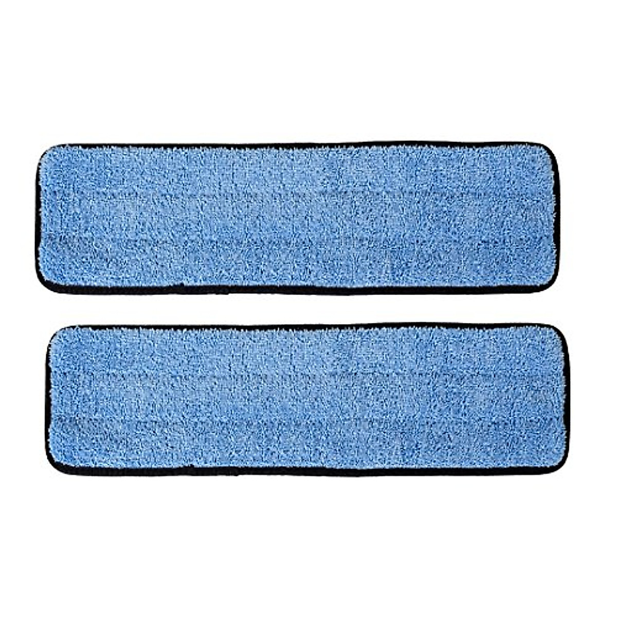 Real Clean 18 inch Microfiber Wet/Dust Mop Refill Pads for Flat Microfiber Mop Frames (Pack of 2)