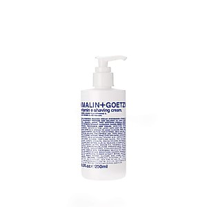 Malin + Goetz Vitamin E Shaving Cream, 8.5 Oz. - Shea Butter Shave Cream, Smooth Refreshing Menthol, Personal Care Products, Vegan & Cruelty Free