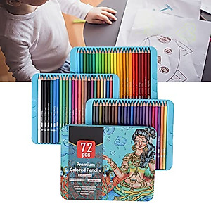Hztyyier Artist Drawing Pencils Coloring Pencils Set Art Craft Supplies, 72 Colored Pencils for Beginners Artist Pencils Drawing Media