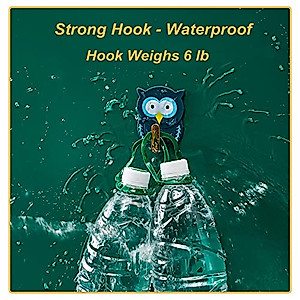 ESPETIO Hooks for Hanging, Wall Hooks for Keys Towels Purses Hats Caps Scarves, Decorative Hook for Bathroom Door Kitchen Shower Room Office Desktop Organizer - 4PCS(Grey Blue)