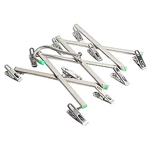 Darkroom Film Negative Drying Hanging Rack Frame Foldable Hanger Windproof 10 Clips for 35mm 120 4x5'' Film