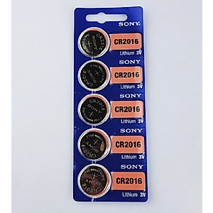 5Pcs SONY CR2016 Coin Cell 3V Lithium Watch Battery Made in Indonesia