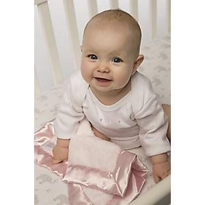 SwaddleDesigns Fitted Crib Sheet/Toddler Sheet, Baby Sleeps Better on Softest Cotton Flannel, Made in USA, Elephant and Pastel Blue Chickies