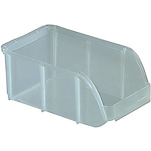 Small Stacking Bins - Set of 12 (Clear) (3" H x 4.25" W x 7" D)