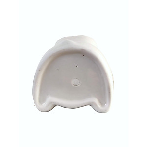 Cuteforyou Cute 5 Inch Tall Cartoon Animal Hippo Shaped Ceramic Succulent Cactus Flower Plant Pot Planter - Plant Not Included