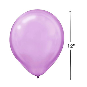 Lavender Pearl Latex Balloons - 12" (Pack Of 15) - Ideal For Elegant Celebrations & Events, Weddings, Birthdays & Anniversaries