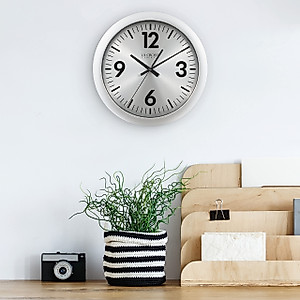 La Crosse Technology 11.5" Jett Silent Sweeping Quartz Analog Wall Clock - 404-3229