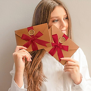 Red Ribbon 1 Inch, 100 Yards Red Satin Ribbon, Polyester Glossy Ribbon Roll for DIY Flower Bouquet, Craft Fabric Ribbon for Gift Wrapping, Bow Making, Wedding and Party Decoration