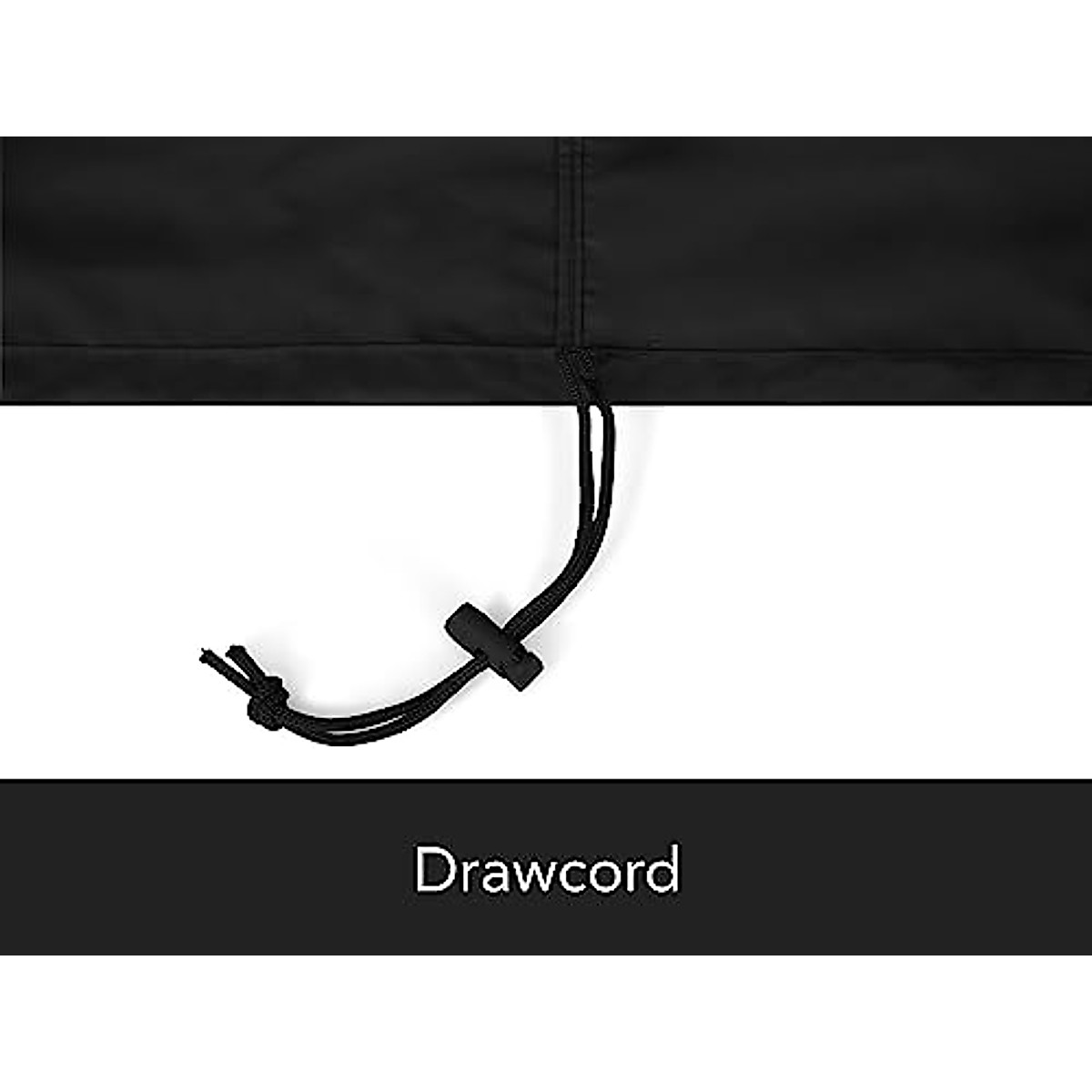 Covermates Round Firepit Cover – Water-Resistant Polyester, Mesh Ventilation, Fire Pit Covers-Black