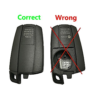 Key Fob Case Shell Fit for BMW 3 5 Series BMW X5 BMW X6 BMW Z4 3 Buttons Replacement Keyless Entry Remote Car Key Fob Cover with Uncut Blade Blank and Screwdriver (1)