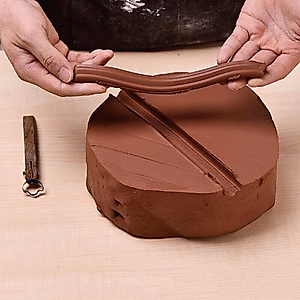 Wooden Handle Clay Pottery Tools Sculpture Scraper Loop Tool DIY Ceramics Craft
