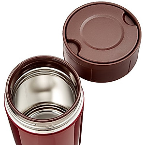 象印マホービン(ZOJIRUSHI) SW-HC Insulated Lunch Jar, 450ml, clear red