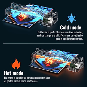 Laminator 13 Inch Wide with Laminating Sheets 50pcs, Hot and Cold Laminator Machine with Paper Trimmer, Thermal Laminator 11x17 for A3 A4 A5 A6 with Corner Rounder for Home Office School Use