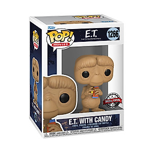 Funko POP! & Tee: E.T.- E.T. with Reeses - Extra Large - (XL) - T-Shirt - Clothes with Collectable Vinyl Figure - Gift Idea - Toys and Short Sleeve Top for Adults Unisex Men and Women - Movies Fans