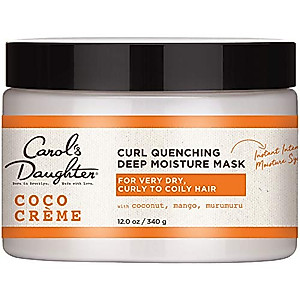 Carol's Daughter Coco Creme Hair Mask for Very Dry Hair with Coconut Oil and Mango Butter, 12 oz