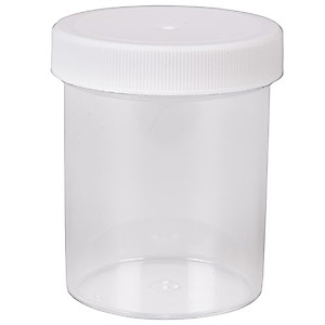 Maddie Rae's Storage Jars 4oz (12 pack) - Wide Mouth, Air Tight Container, and Refillable Organizer Jars with White Lids, Perfect for Makeup, DIY Crafts for Kids, Gifts, Charms, Beads, Sprinkles