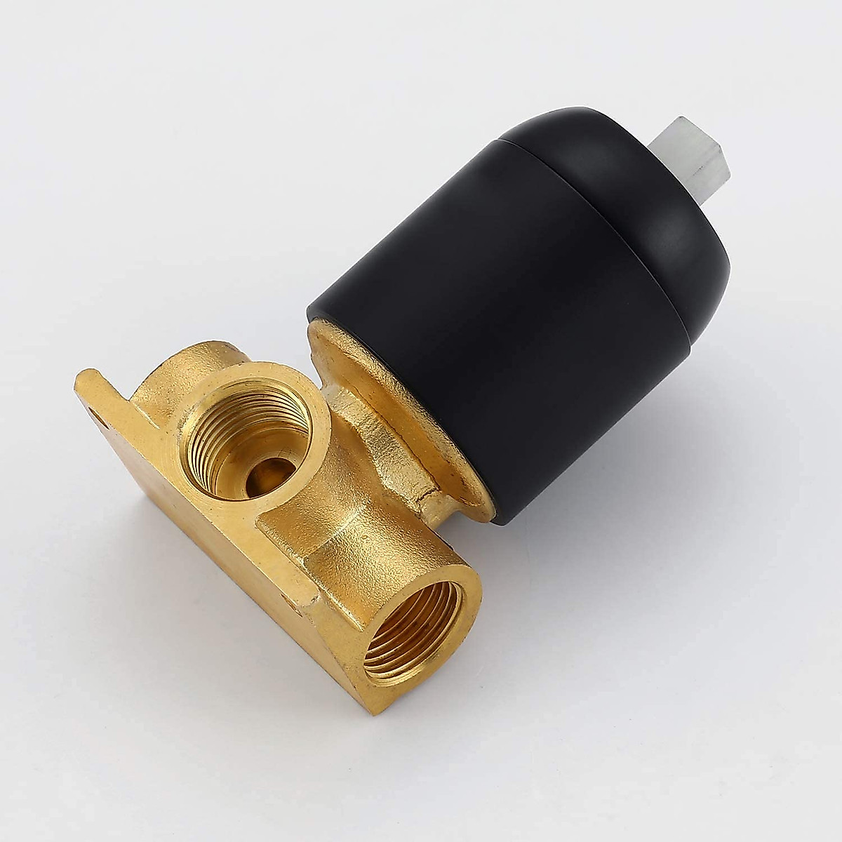 sumerain Wall Mount Bathtub Faucet Black with Waterfall Tub Spout Single Handle with Rough in Valve High Flow