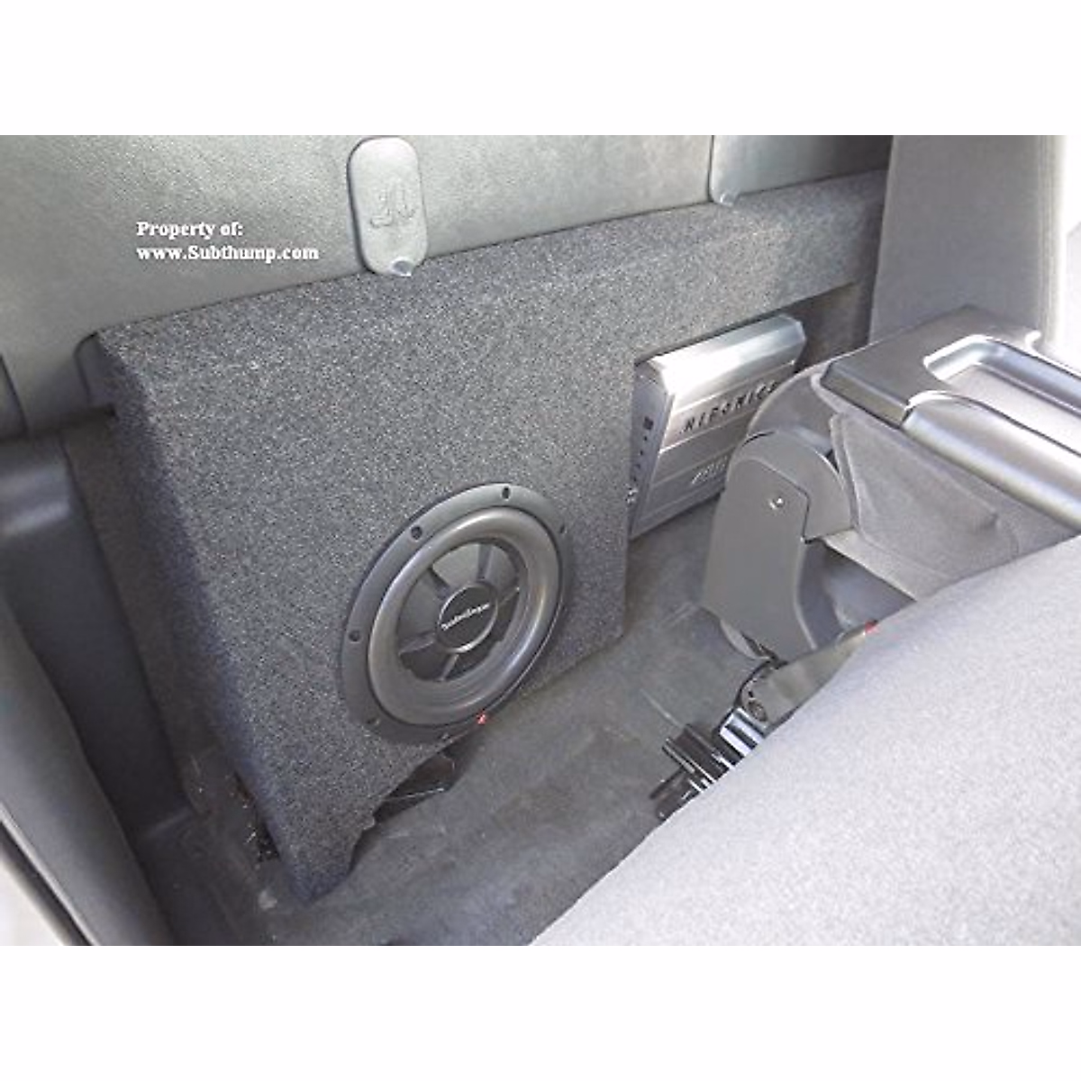 99-06 Chevy Silverado/GMC Sierra Regular Cab Dual 10 Subwoofer Box with Amp Space