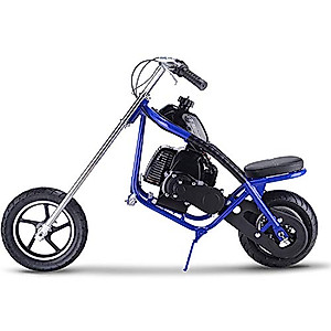 MotoTec 49cc Gas Mini Chopper Blue
