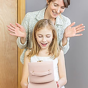 Vlando Kids Musical Jewelry Box for Girls with Drawer, Music Box with Ballerina and Stickers for Birthday Bedroom Decor, Pink