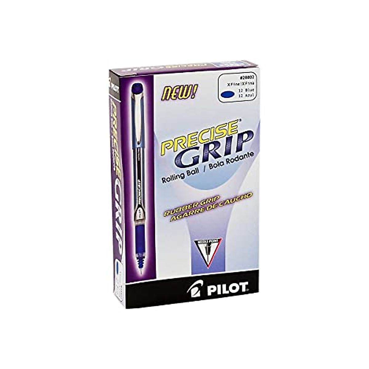 Pilot Precise Grip Extra-fine Rollerball Pens PIL28802DZ- 12 Pack
