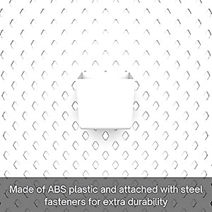 DEZCTOP D-Board Container for Bifrost Desk Series, 4-Inch Cubicle Bin for PegBoard Organizer Accessory, Functional Container for Computer Desk Home Office Table Storage (White)
