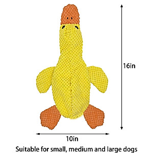 AIMETING No Stuffing Dog Toys 3 Pack, Squeaky Dog Toys for Large Dogs, Plush Toys for Aggressive Chewers Small Medium Large Breeds, Puppy Chew Toys for Teething (Pineapple Plaid)