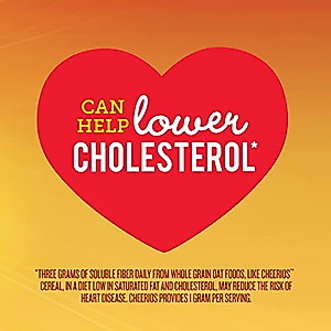 Cheerios Honey Nut Cheerios Heart Healthy Breakfast Cereal, Gluten Free Cereal With Whole Grain Oats, Large Size, 15.4 oz