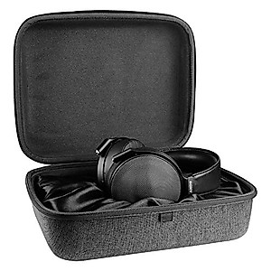 Geekria Shield Case for Large Sized Over-Ear Headphones, Replacement Protective Hard Shell Travel Carrying Bag with Cable Storage, Compatible with ATH-AWKT, Sony MDR-Z1R (Drak Grey)