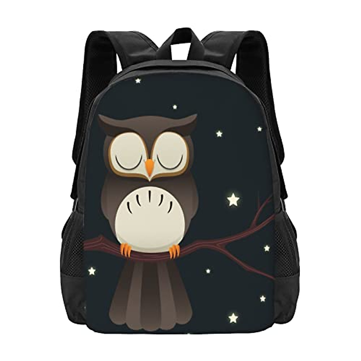 Sleepy Owl Casual Backpack School Bag Laptop Travel Backpack for Men Women