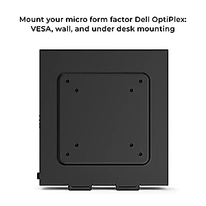 HumanCentric Mount Compatible with Dell OptiPlex Micro Form Factor Case, VESA, Under Desk and Wall Mount Fits MFF 3040, 3046, 3050, 3060, 3070, 3080, 5050, 5060, 5070, 7040, 7050, 7060, 7070, and More