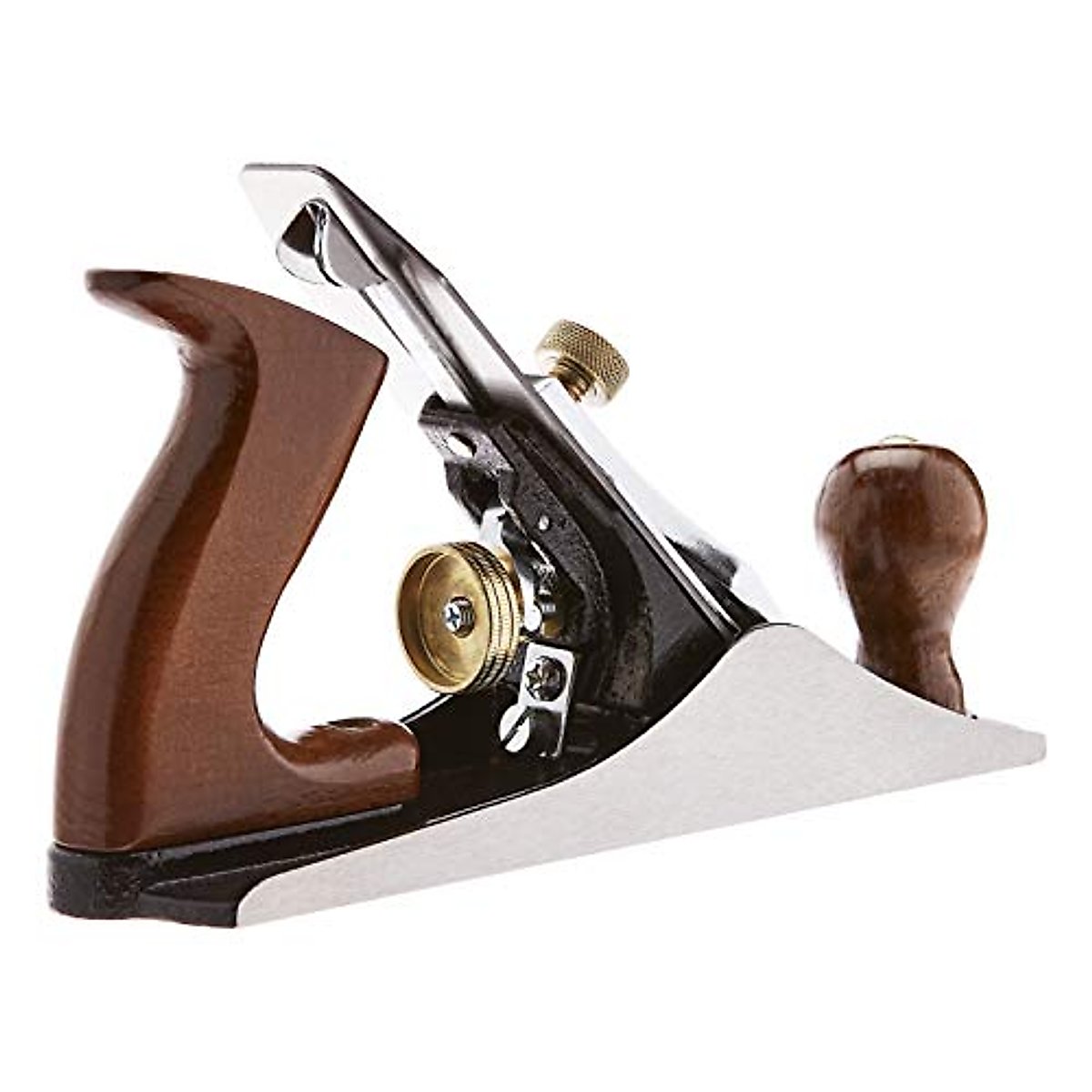 Amazon Basics No.4 Adjustable Universal Precision Smoothing Bench Hand Plane with 2-Inch Blade and Wooden Handles