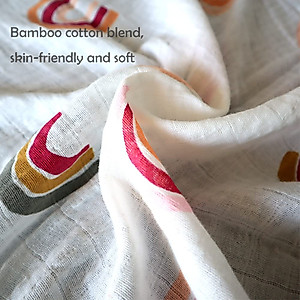 Baby Swaddle Blanket Unisex Swaddle Wrap Soft Muslin Swaddle Blankets Neutral Receiving Blanket for Boys and Girls, Large 47 x 47 inches(Lion)