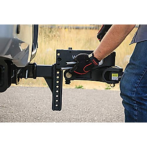 Weigh Safe TrueTow Weight Distribution WSWD8-2.5-SET with 4 Point Sway Control & Weight Gauge, 8" Drop 2.5" Shank 20,000 LBS Max GTW 2,200 LBS Max Tongue Weight Includes 2-5/16" TowBall, 4 Pc Lock Set